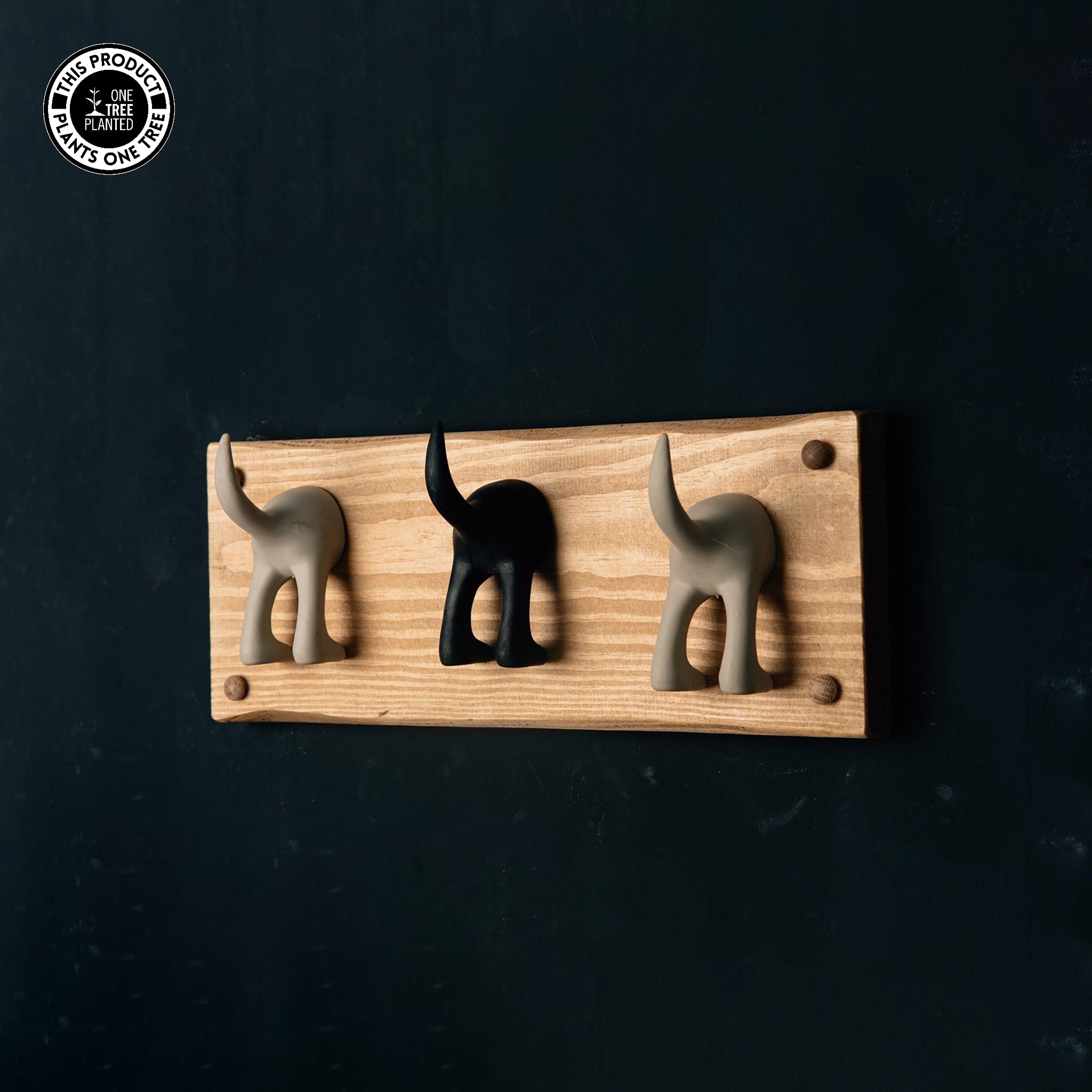 Rustic Dog Tail Wall Hooks | Rustic Fox Ltd